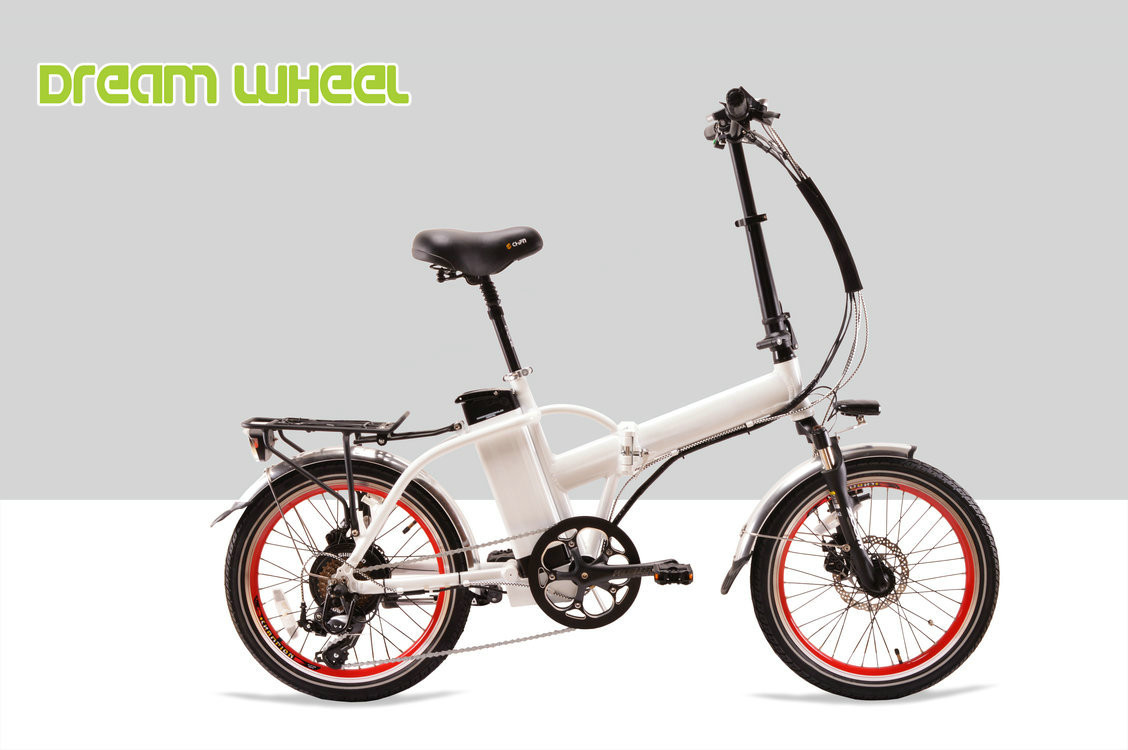Adult Electric Folding Bike 250W 36V , 20 Inch Collapsible Electric Bike