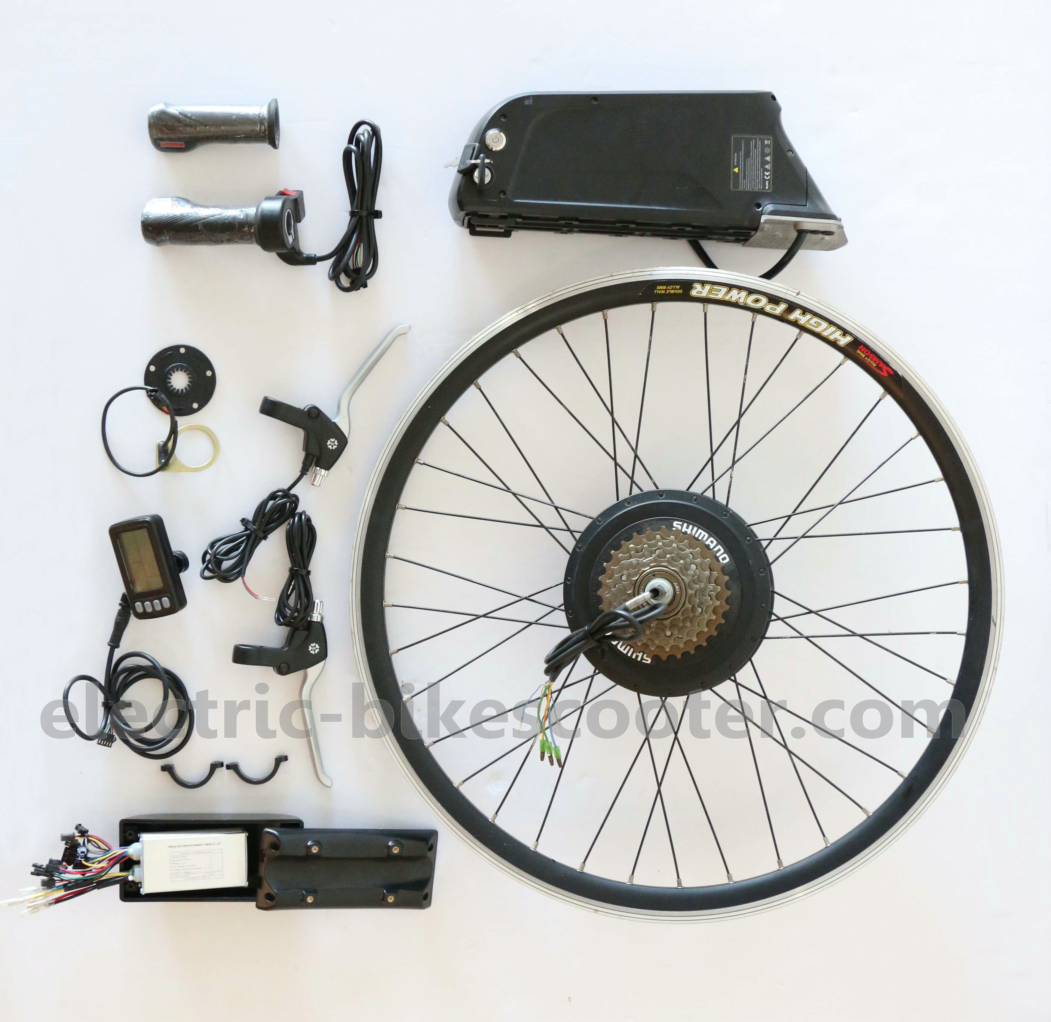Gear Motor Electric Bike Battery Conversion Kit 36V 250W 10.4Ah Samsung ...