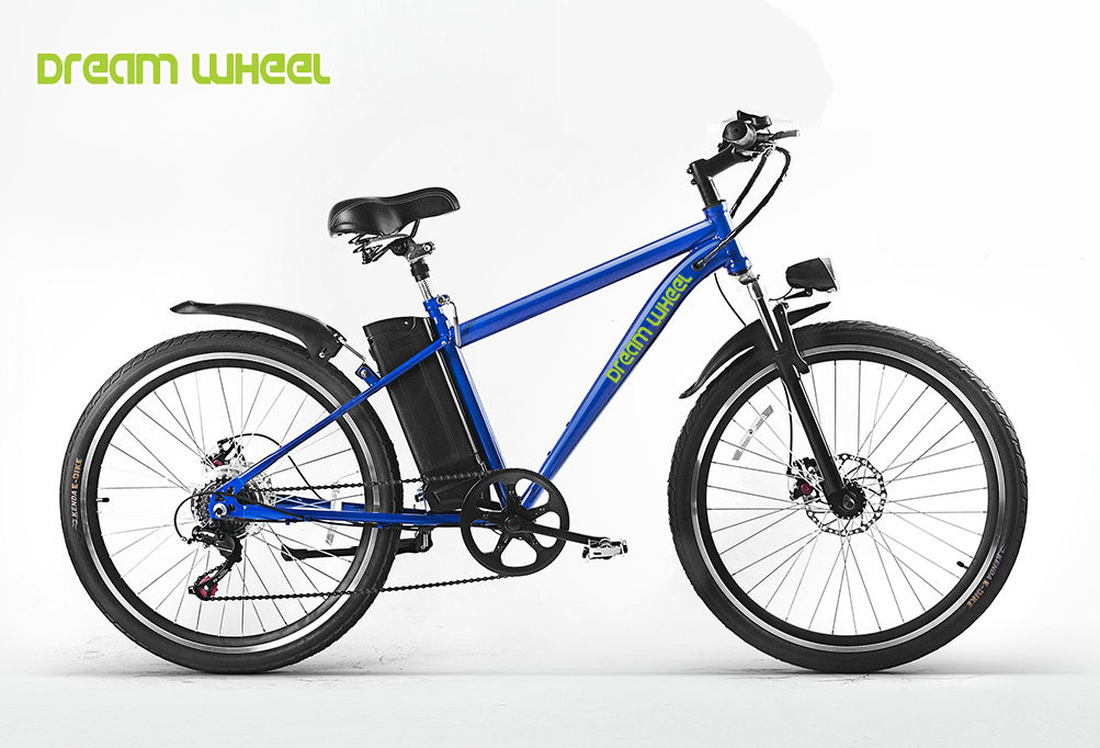 26 Inch Aluminum Electric Mountain Bicycle 25km/h With Shimano Derailleur